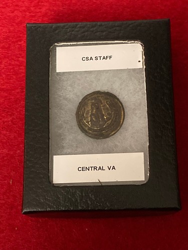 CSA STAFF BUTTON EXCAVATED IN CENTRAL VIRGINIA | eBay