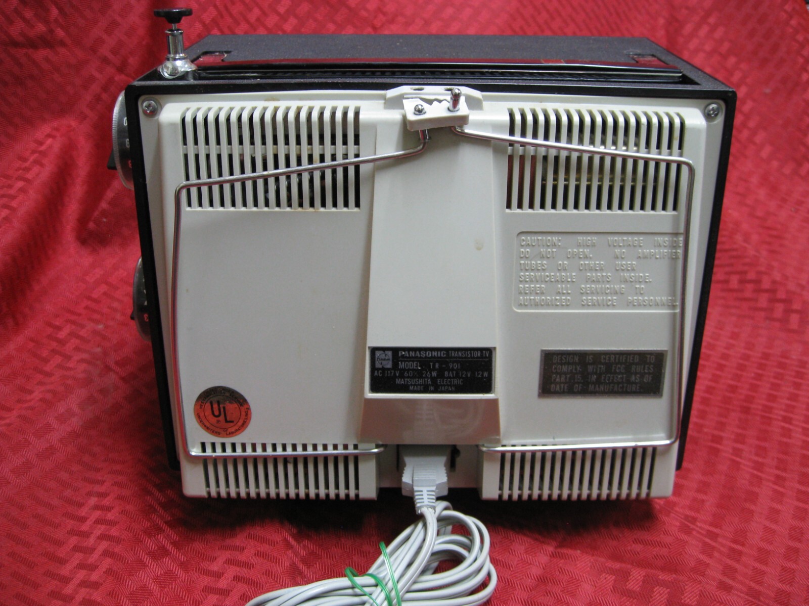 Panasonic Transistor TV TR-901 early 1960s? B&W solid state CRT ...