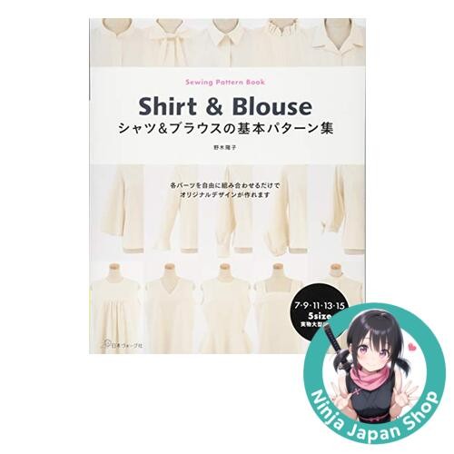 Shirt & Blouse Basic Pattern Book Yoko Nogi Japanese Sewing Book NEW | eBay