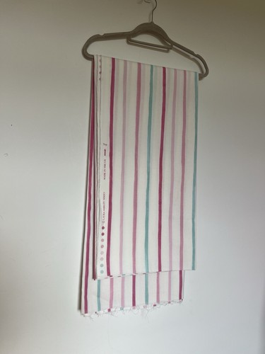 Laura Ashley Fabric Stripe Rosa Pink Blue Made in England Cotton | eBay UK