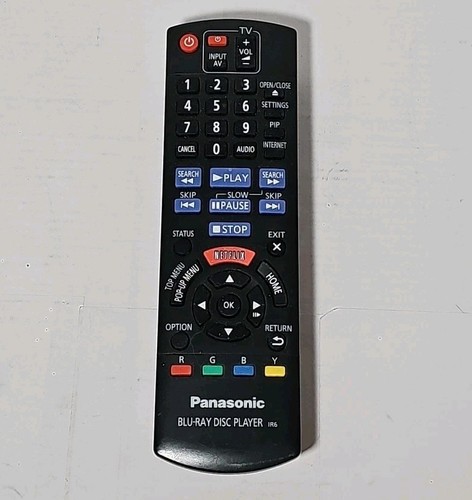 Panasonic BLU-RAY DISC DVD PLAYER IR6 REMOTE for DMP-BD75 DMP-BD755 ...