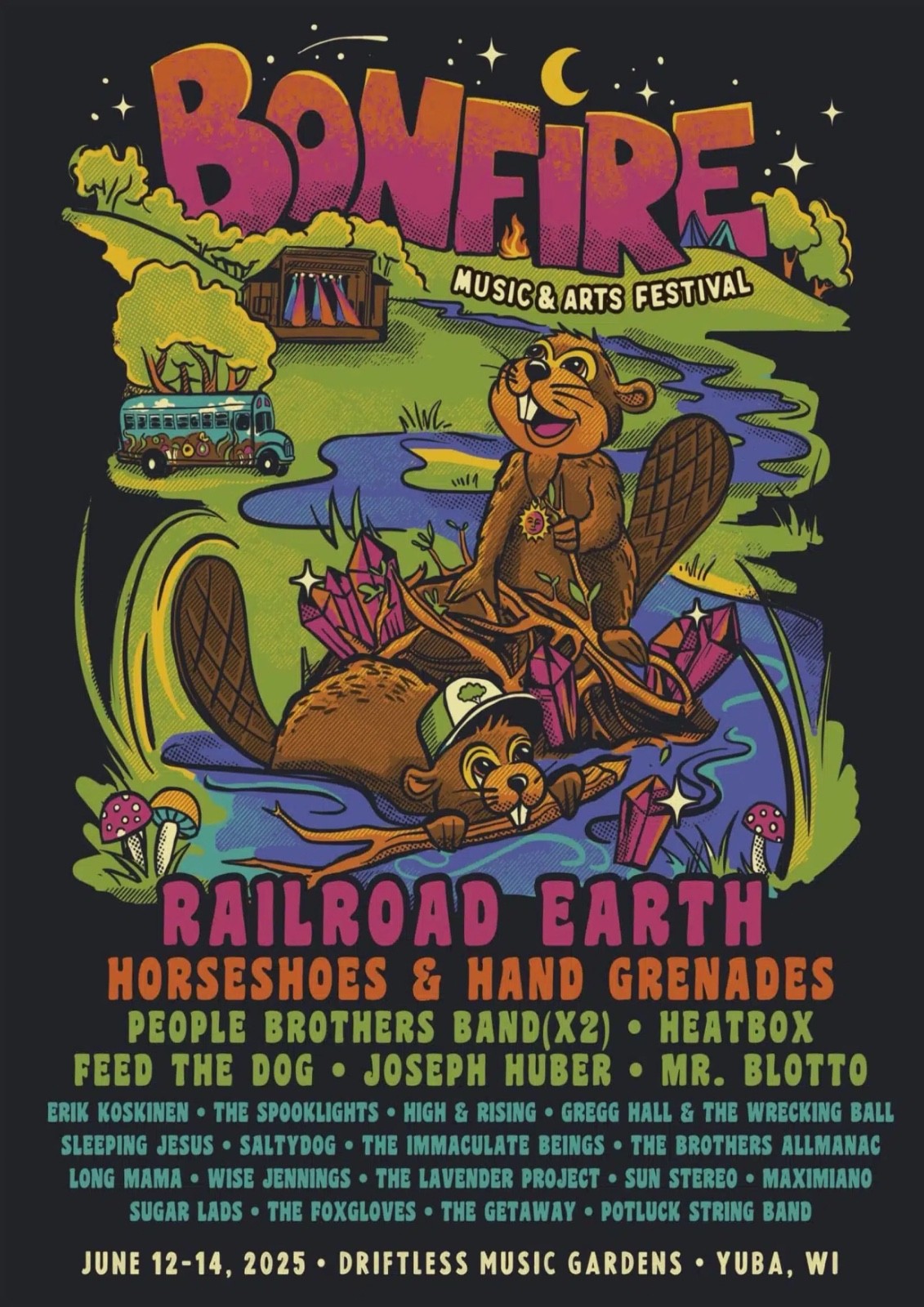 Bonfire Wisconsin Music Festival 2025 A3 A4 Print Poster Unframed | eBay