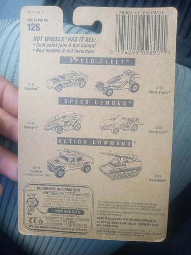 1991 Hot Wheels Chevy Lumina, Collector No. 126, Blue Card | eBay
