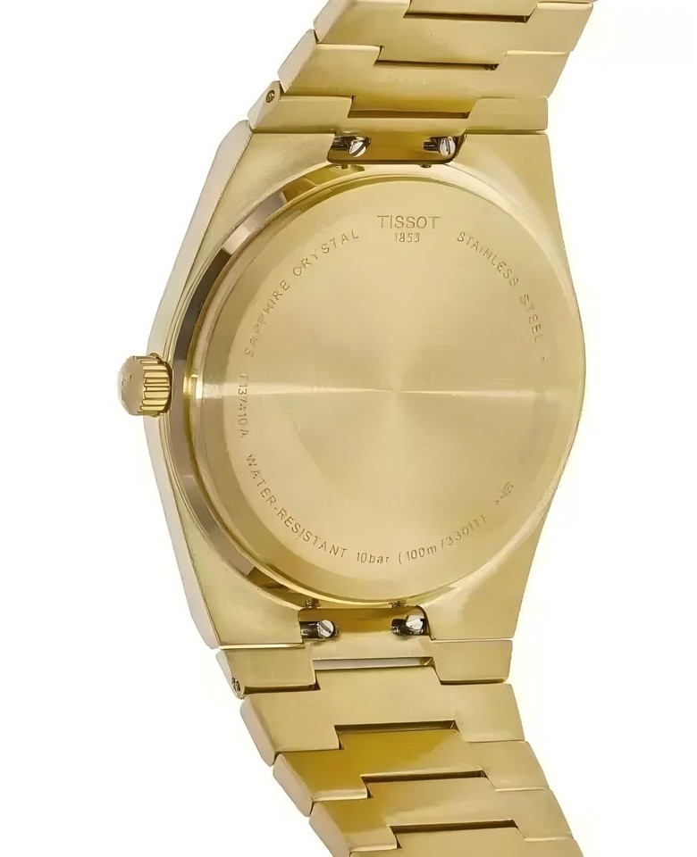 TISSOT PRX Champagne Dial Yellow Gold 40mm Men's Watch | eBay