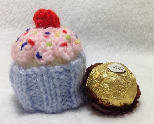 KNITTING PATTERN - Cupcake chocolate cover / ornament fits Ferrero ...