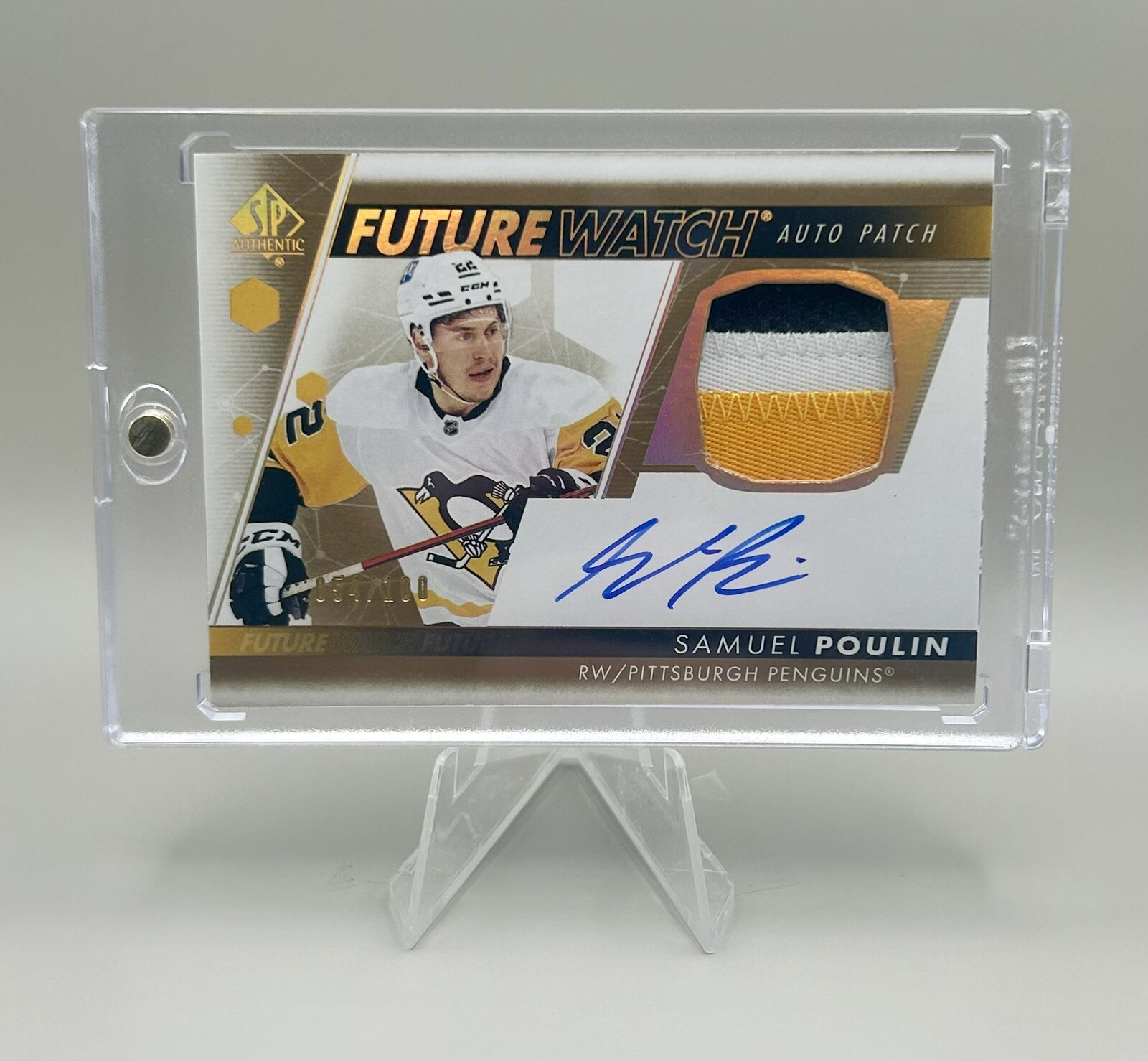 2022-23 SP Authentic - Future Watch Auto Patch #FWAP-PO Samuel Poulin ...