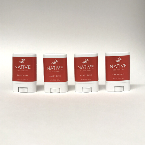 Native Candy Cane Mini Travel Deodorant 0.35oz Holiday Limited Edition ...