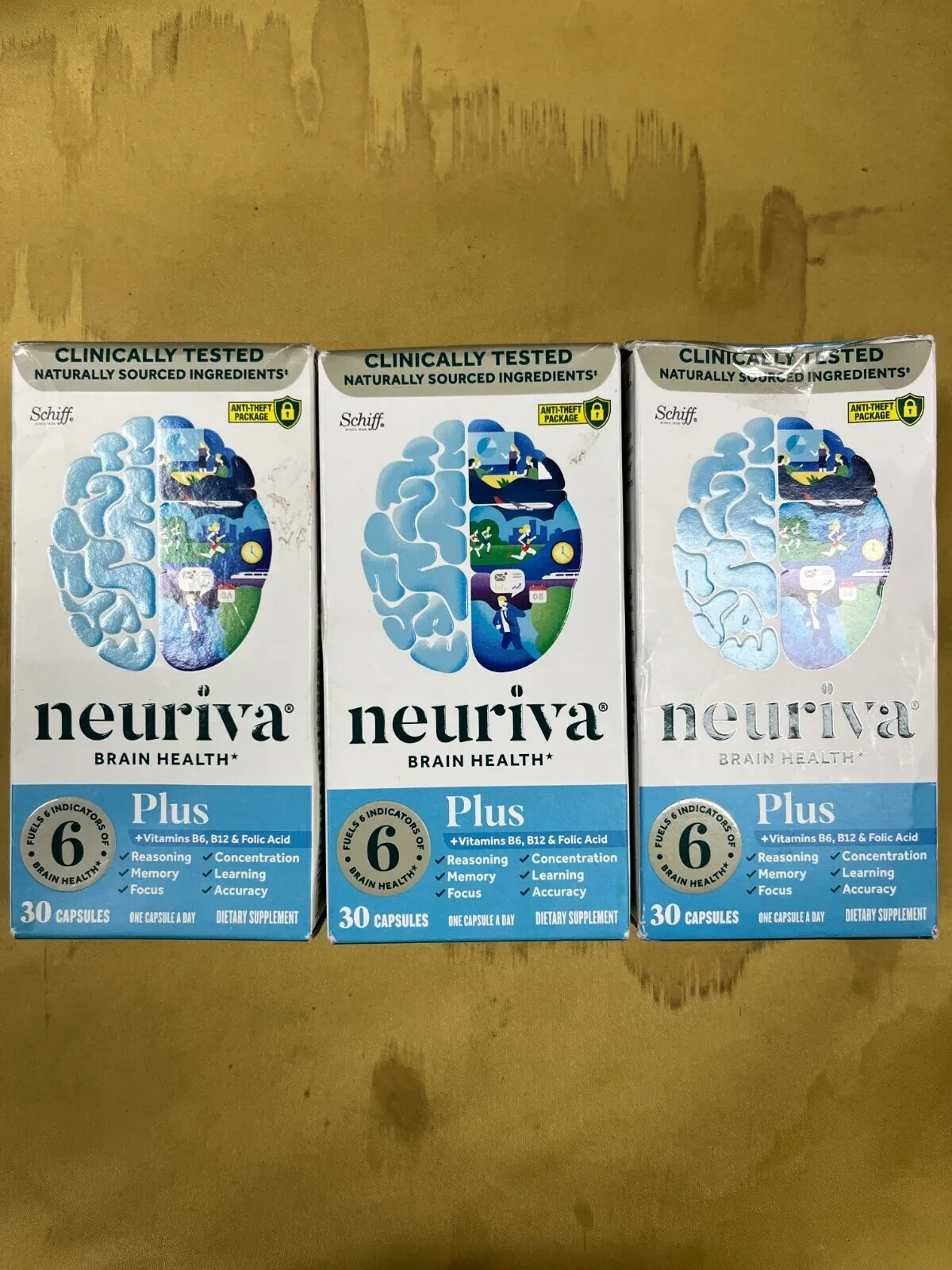Neuriva PLUS Brain Supplement-3 Boxes - 90 Capsules(TOTAL)-Exp. 05/25 ...