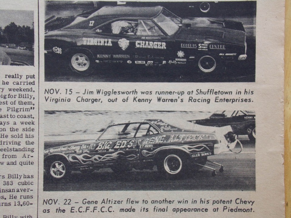 1972 Drag Times-"Super Dart"-Gabelich's "Blue Flame"-Tommy Ivo-Gene ...