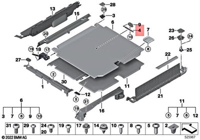 Genuine BMW - Trunk Floor Cover Strut - 51479149120 | eBay