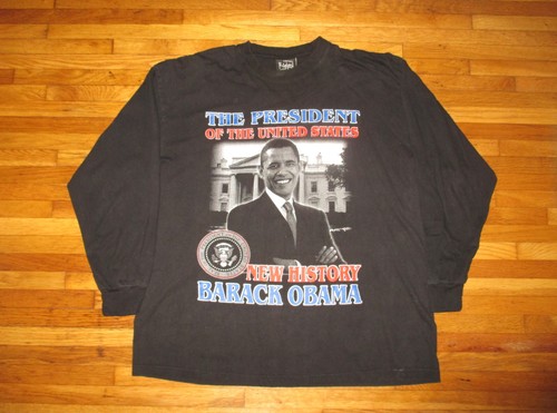 Rare Vintage 2000s Barack Obama President Hip Hop Lon… - Gem