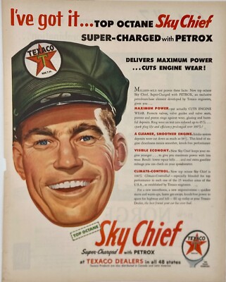 Original 1954 Texaco Ad: Sky Chief Series, I've Got it! | eBay