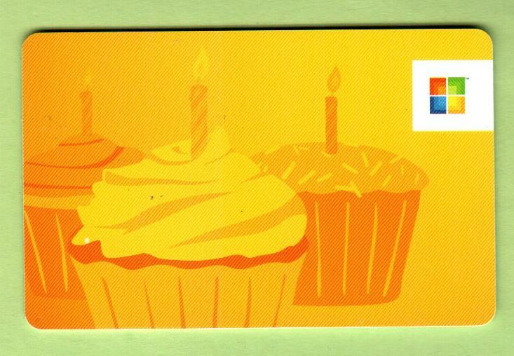 MICROSOFT Yellow Cup Cakes ( 2012 ) Gift Card ( $0 ) | eBay