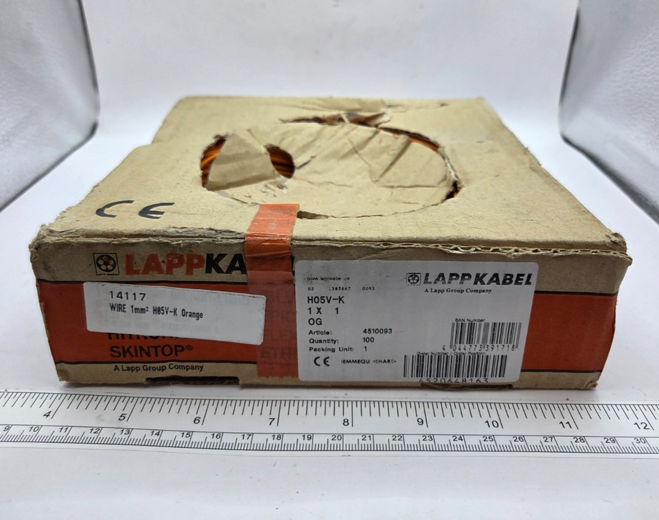 LAPP KABEL H05V-K WIRE 4510093 1X1, ORANGE, 0630G | eBay