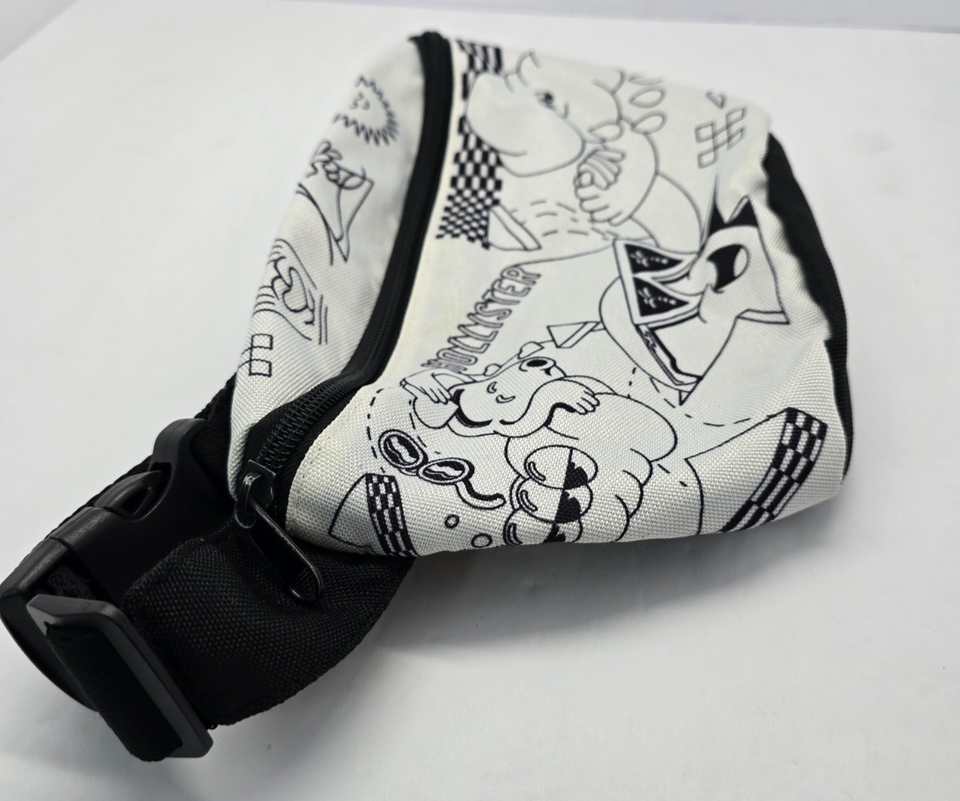 Hollister Hip Pack / Fanny Pack – Black & White Cartoon Style ...