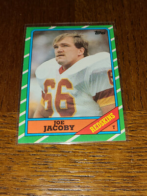 REDSKINS JOE JACOBY 1986 TOPPS #177 | eBay
