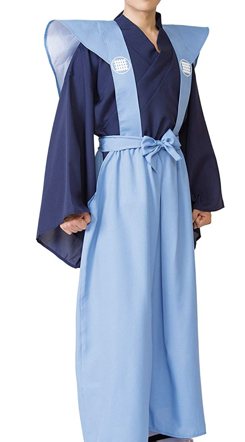 Japanese Men's Kimono Samurai Bushi costume Formal Jacket Hakama ...