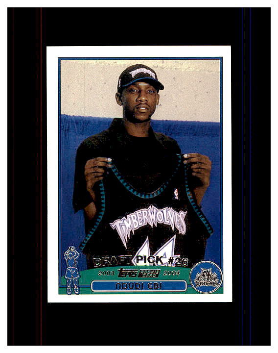 2003-04 Topps Minnesota Timberwolves Basketball Card #246 Ndudi Ebi ...
