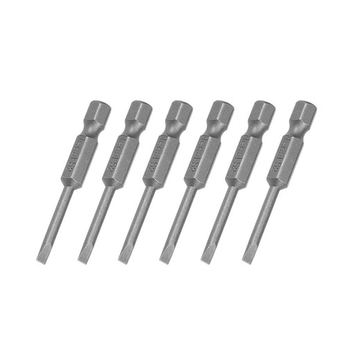 3mm Slotted Tip Magnetic Flat Head Screwdriver Bits 2-inch S2 Power ...