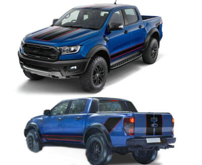 Pickup Trunk Side Car Sticker For Ford Ranger Hood Roof Rear Racing ...