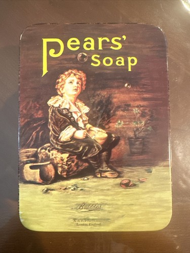 Pears Soap Tin Reproduction Bubbles Lillie Langtry quote Hinged Lid Box ...