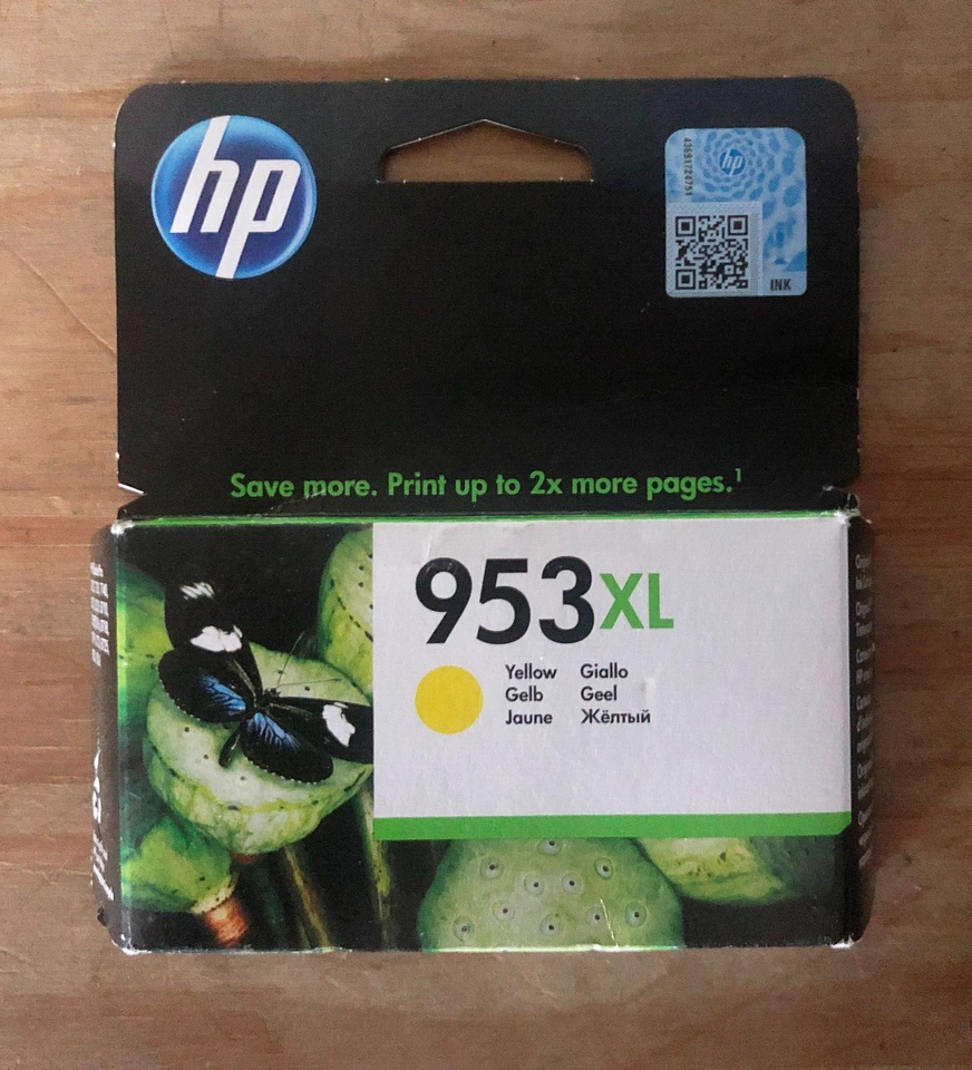 Genuine HP 953 XL Ink - YELLOW / OFFICEJET PRO 7700 8200 (INC VAT ...