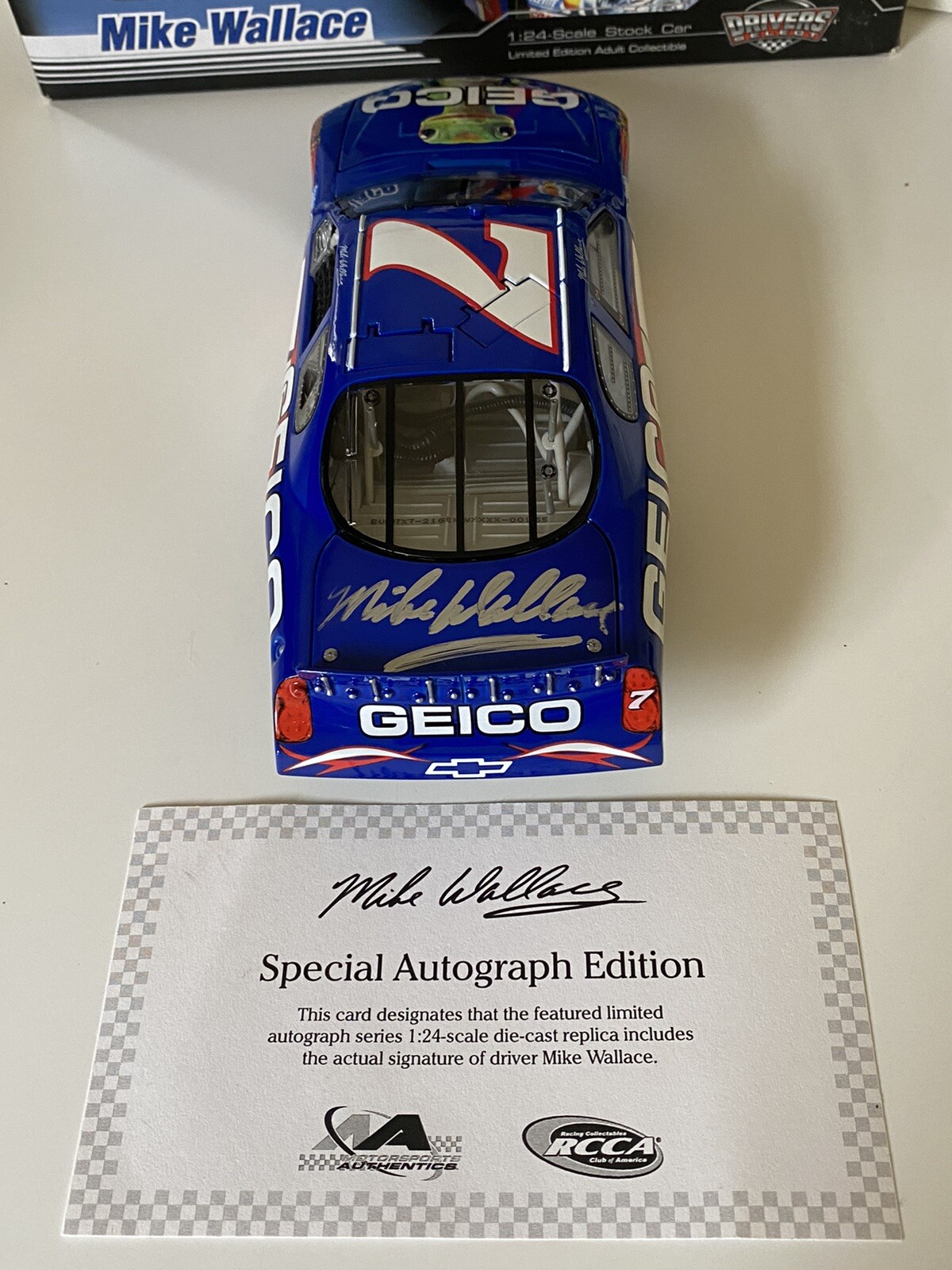 Mike Wallace #07 Autographed 2007 Geico Monte Carlo SS 1:24 Scale | eBay