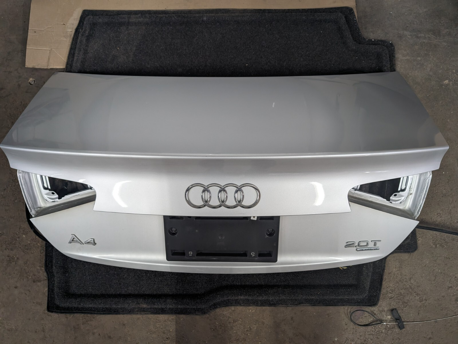 13-16 AUDI A4 TRUNK LID SHELL LX7W SILVER OEM | eBay