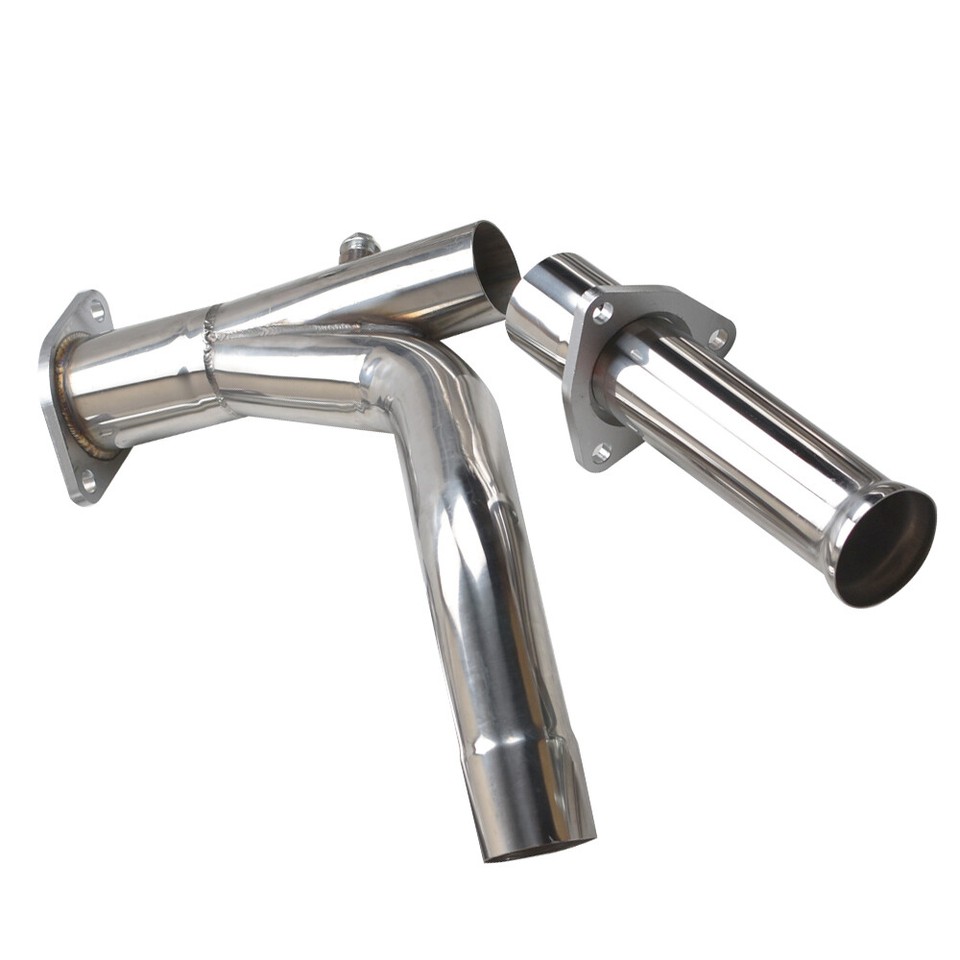 Polished Long Tube Headers & Y Pipe Kit for 2007-2014 Chevy GMC 4.8/5.3 ...