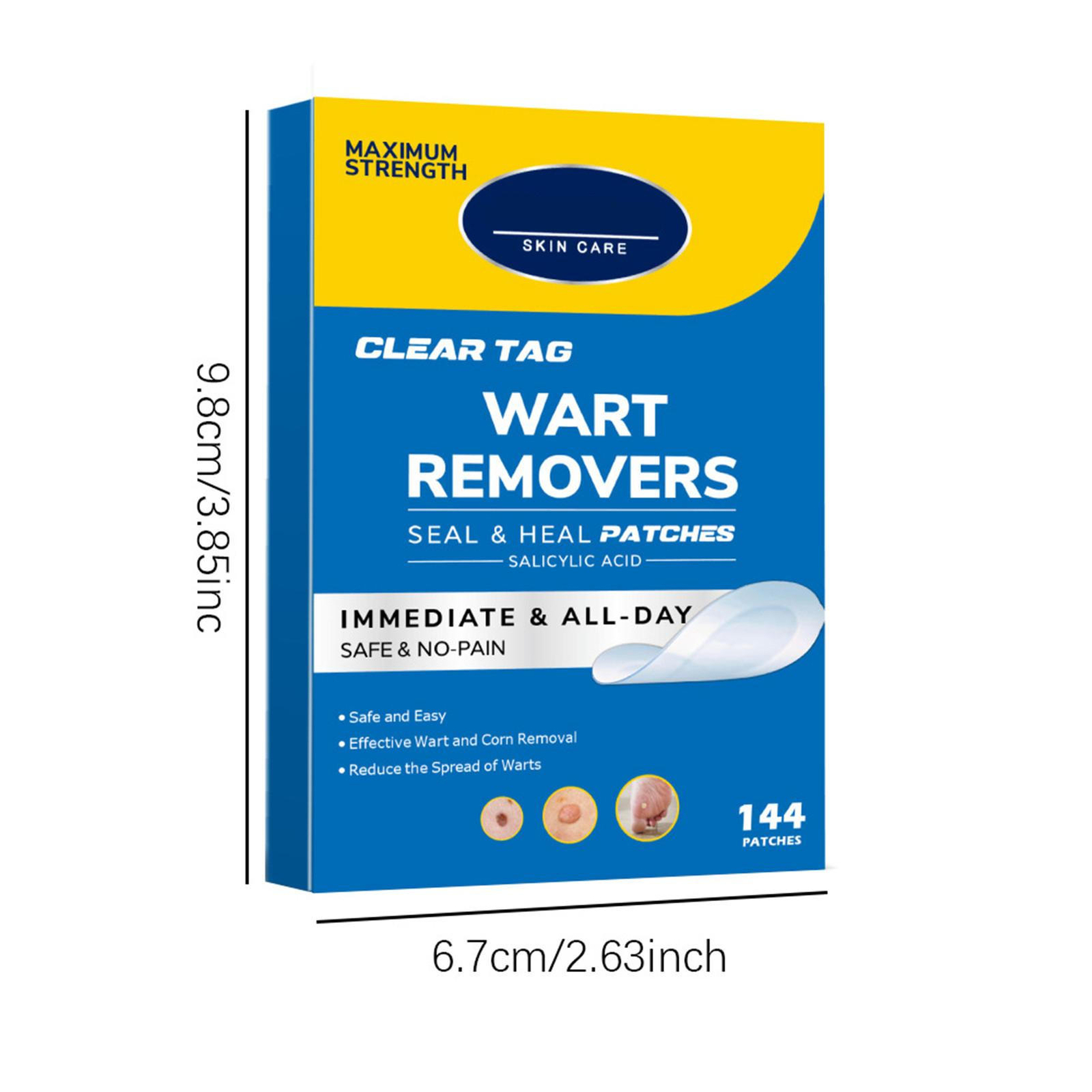 144PCS Spot Plaster Facial Care Removal Skin Tag Acne Pimple Patch ...