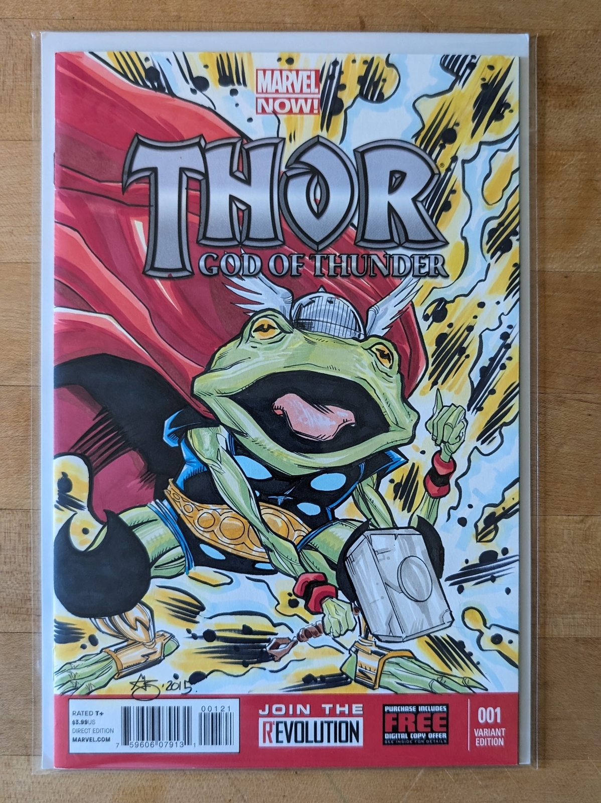 Thor #1 Greg Kirkpatrick Throg Original Sketch VF/NM(LF005) | eBay