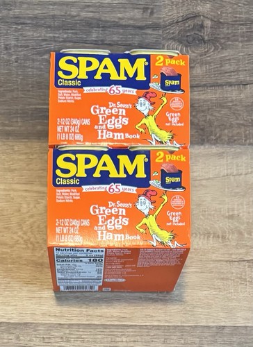Spam Classic Green Eggs And Ham SPAM LIMITED EDITION 4 - 12oz Cans Ex 6 ...