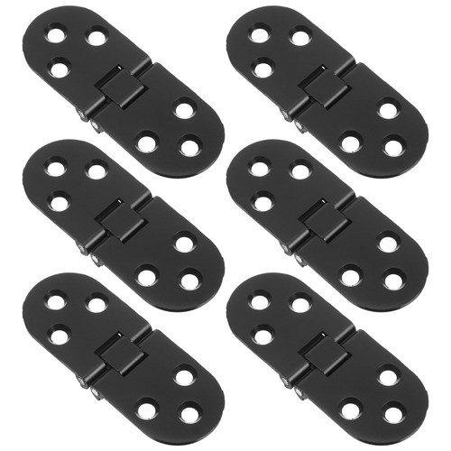 6 Pcs Hinge Mini Box Hinges Flip Round Edge Drawer Front Folding Door ...