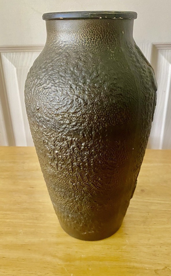 Antique 1920’s victorian hand painted Grapes /Bird Goofus Glass Vase | eBay