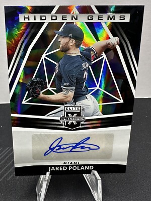 💥2022 Elite Extra Edition Hidden Gems Signatures Jared Poland #HG-JP ...