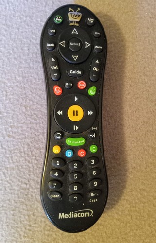 Tivo Mediacom Cable TV On Demand Remote Control Used Replacement Fully ...