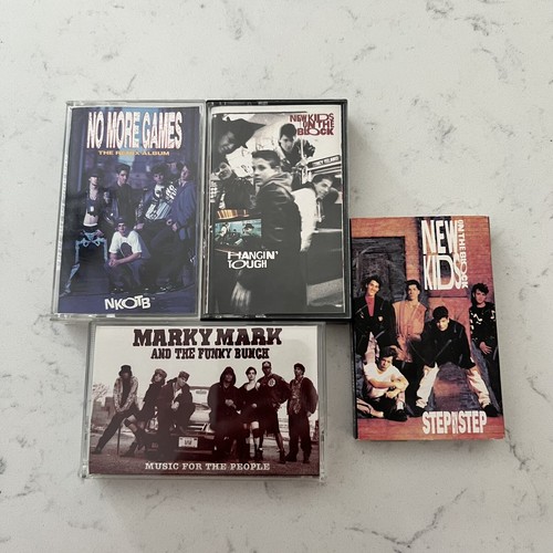 80s Pop Cassette Tape Lot New Kids on the Block Marky Mark NKOTB 90s ...