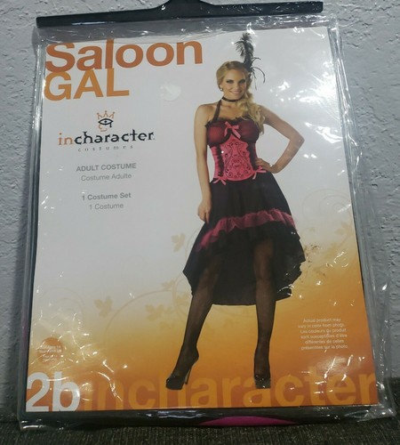 Saloon Gal Showgirl Adult Womens Costume Dress Cosplay Sexy Halloween ...