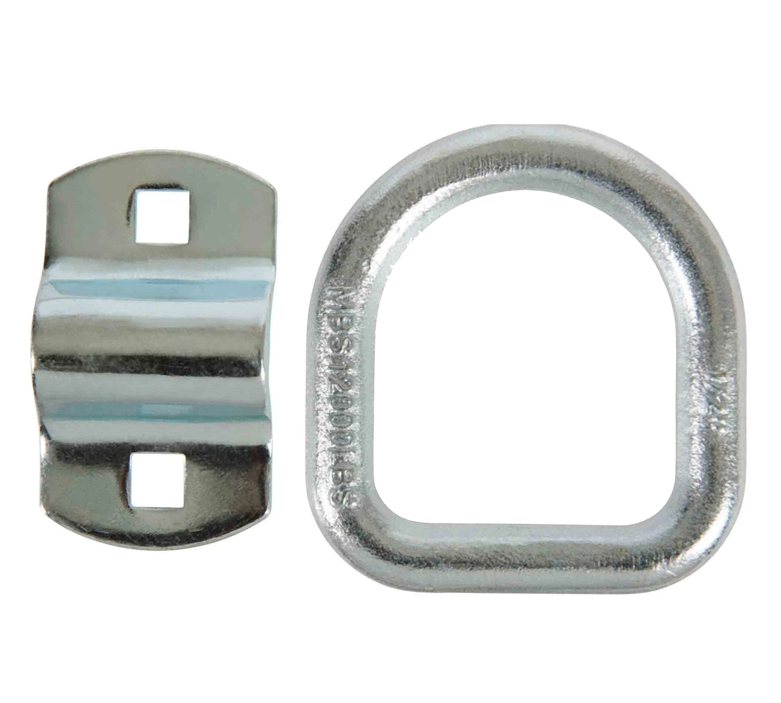 12Pk 1/2" Heavy Duty Bolt-On D Ring w/ Mounting Brackets 4,000 # WLL ...