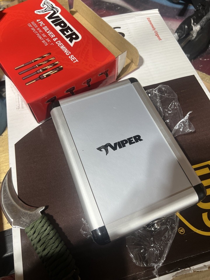 viper drill bits 9/16”, 5/8”, 3/4”, 1”. Four Piece Silver And Deming ...