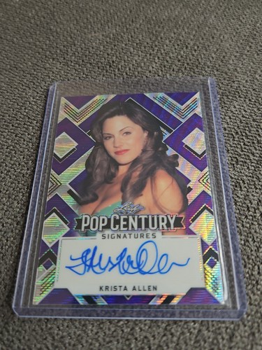 2022 Leaf Pop Century Signatures Krista Allen Auto Autograph 16/20 | eBay