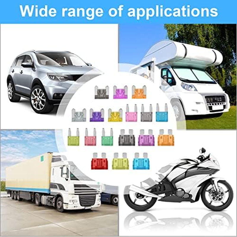 300pcs Blade Fuse Assortment Auto Car Truck Motorcycle Standard Mini ...