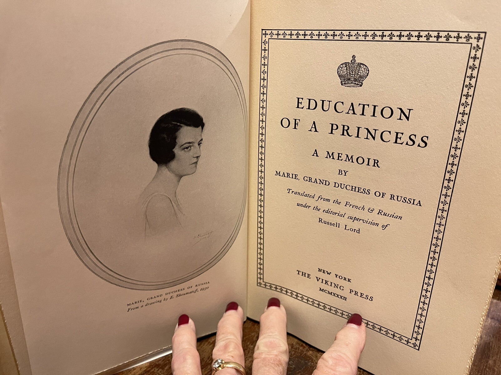1ST edition SIGNED EDUCATION OF A PRINCESS BY MARIE GRAND DUCHESS OF ...