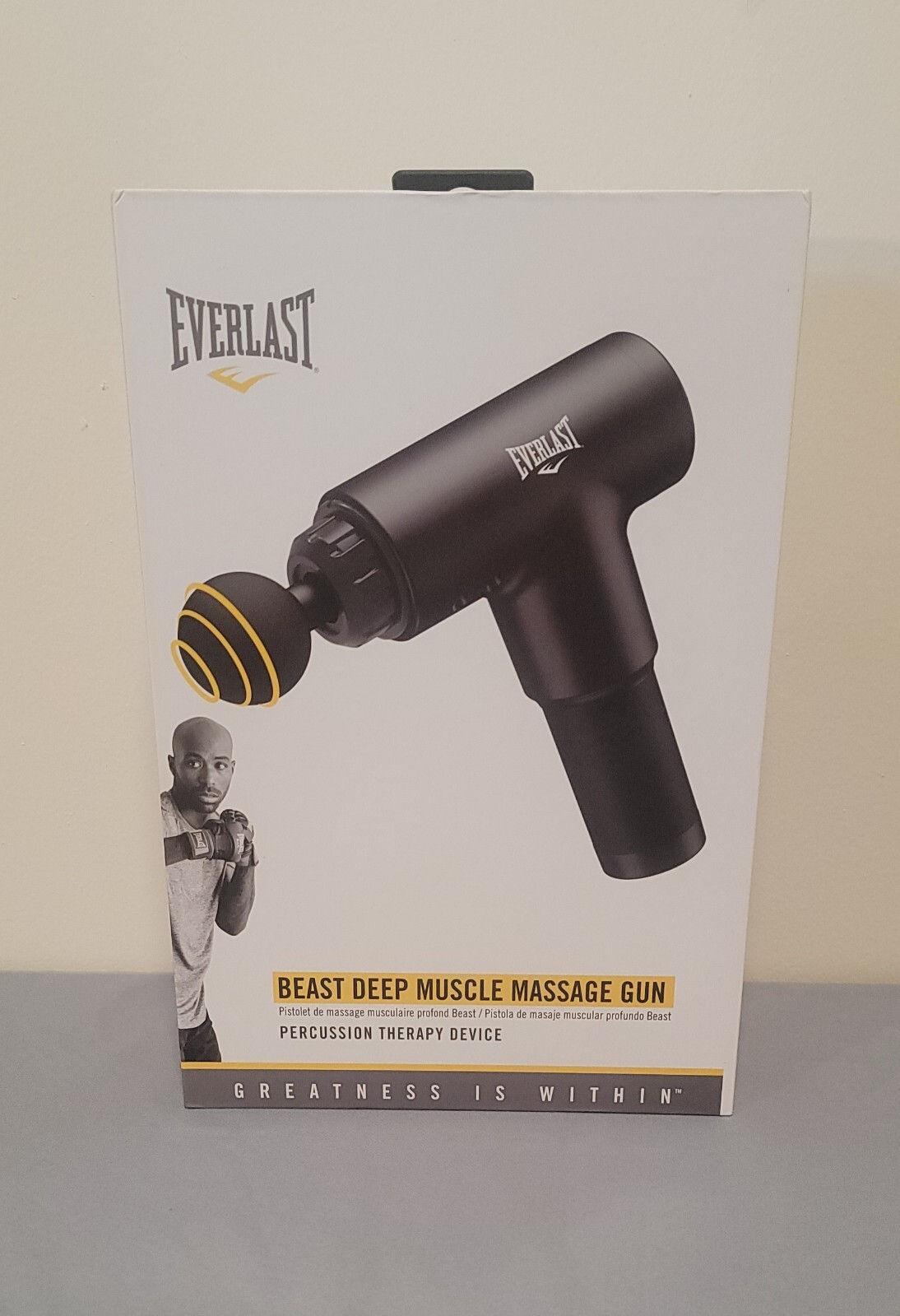 Everlast Beast Deep Muscle Massage Gun Rechargable Massager Percussion ...