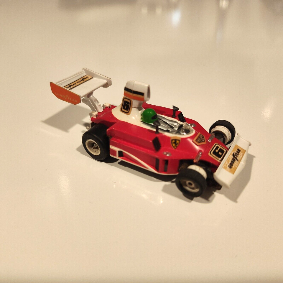 AFX G-Plus Slot Car Red #6 Ferrari F1 Indy Goodyear Vintage | eBay