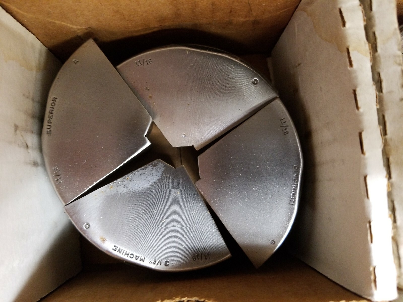 Lot of 8 Superior Cincinnati Collet Pads. 5/8" - 1 1/4" Hex. (D4) | eBay