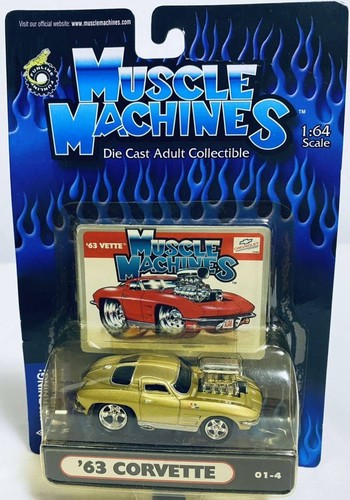 1/64 MUSCLE MACHINES 1963 CHEVROLET Corvette Muscle Machines Chevrolet ...
