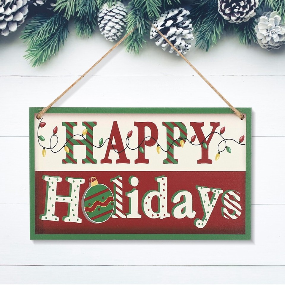 Wood Hanging Sign Board Letter Hanging Plaque Wall Art Decor Supplies ...