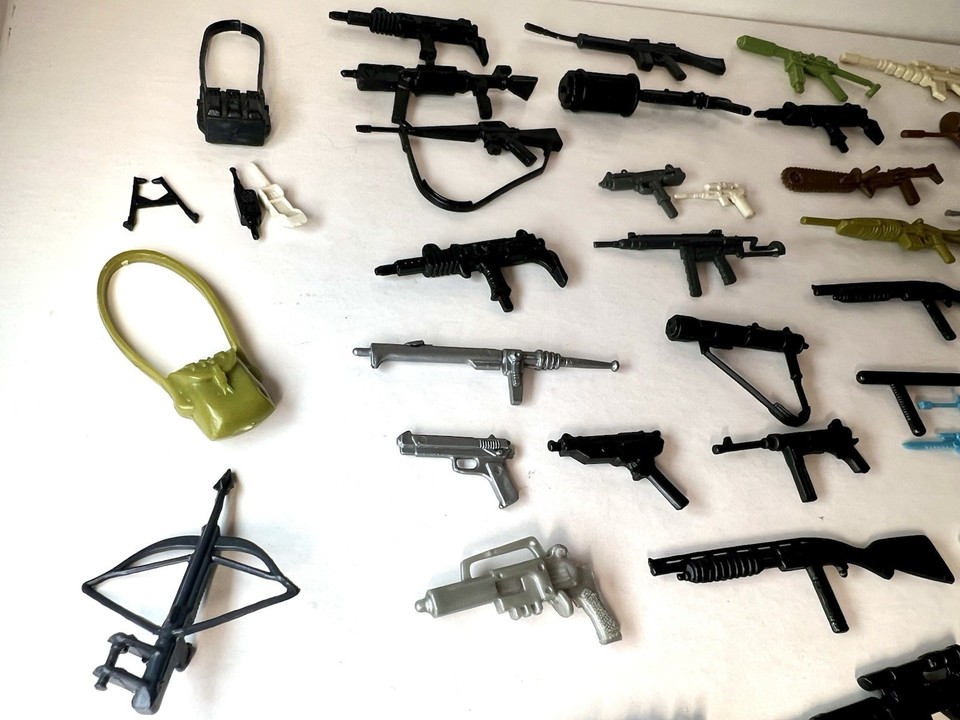 VTG GI Joe ARAH Weapons Lot 1980s 90s Guns Gear Parts 60+ Played As Is ...