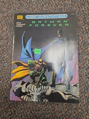 Batman Forever Vintage Coloring Book Never Used 1995 Robin Riddler 2 ...